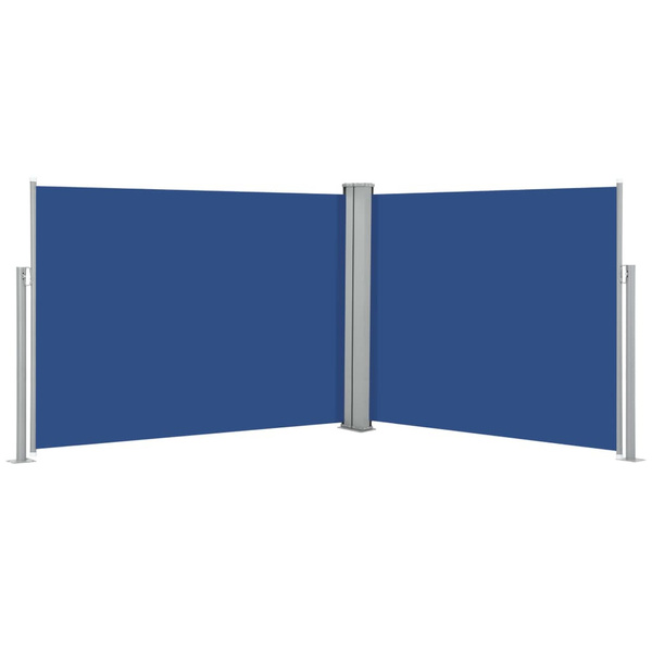Extendable side awning blue 170 x 1000 cm Ausziehbare Seitenmarkise ...
