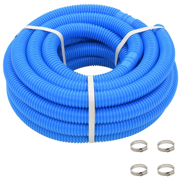 Pool Hose With Clamps Blue 38 Mm12 M Poolschlauch Pool Slang Tuyau pool-hose-with-clamps-blue-38-mm12-m-poolschlauch-pool-slang-tuyau