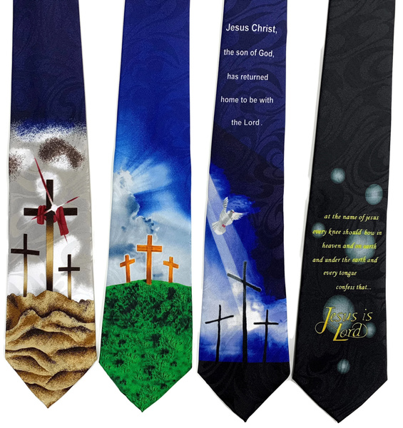 Pack of 4 Steven Harris Christian Religious Necktie Stock # 7 | Wish