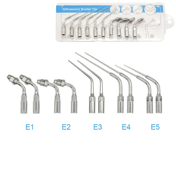 10pcs Ems Woodpecker Dental Endo Ultrasonic Piezo Scaler Tips E1 E2 E3