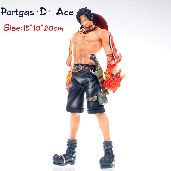 26cm One Piece ZERO Portgas D Ace Battle Ver. Fleam PVC Action Figure ...