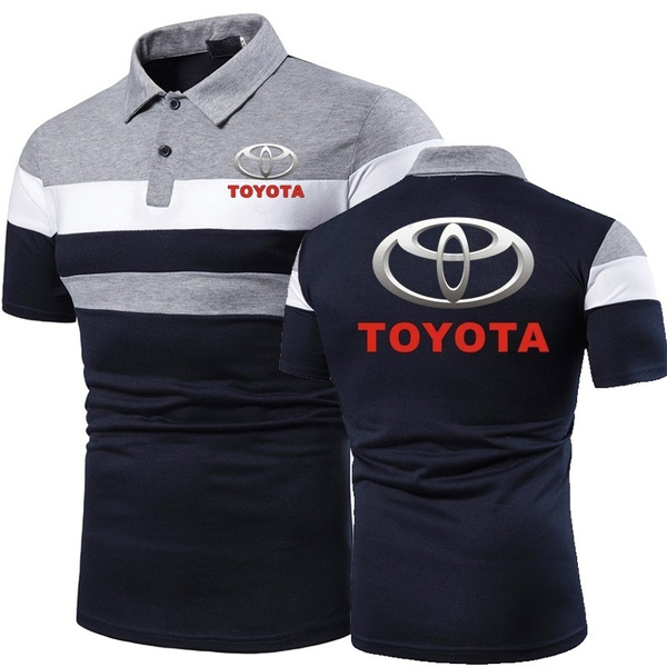 Toyota Men Summer Fashion Short Sleeve Shirt Pathwork Casual Sport Top ...