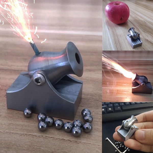 Mini Desktop Metal Cannon cannonmodel metalmodel Collectible Toys Mini ...