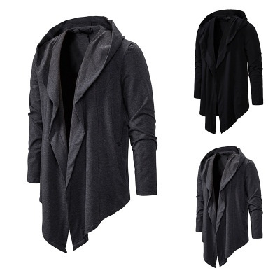 Mens Dark Irregular Long Jacket Mens Jackets Mens Cardigans. | Wish