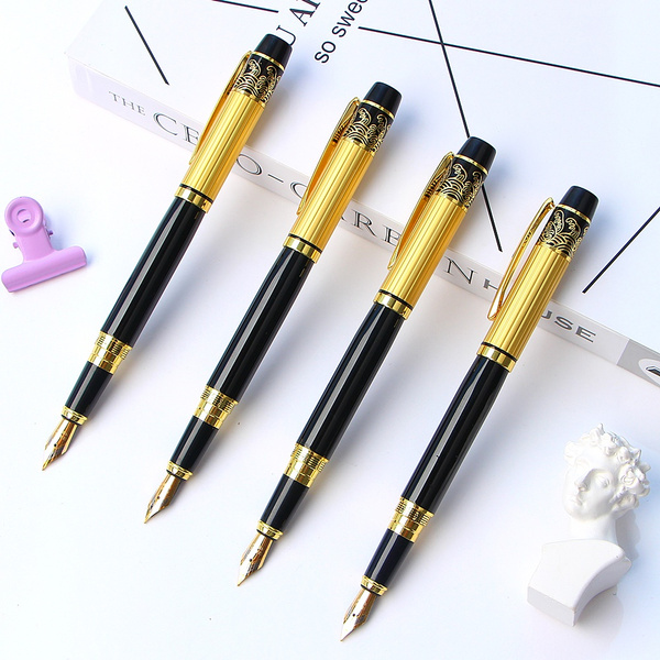 Medium Nib Fountain Pen Metal Roller Ballpoint Pen Writing Pen | Wish
