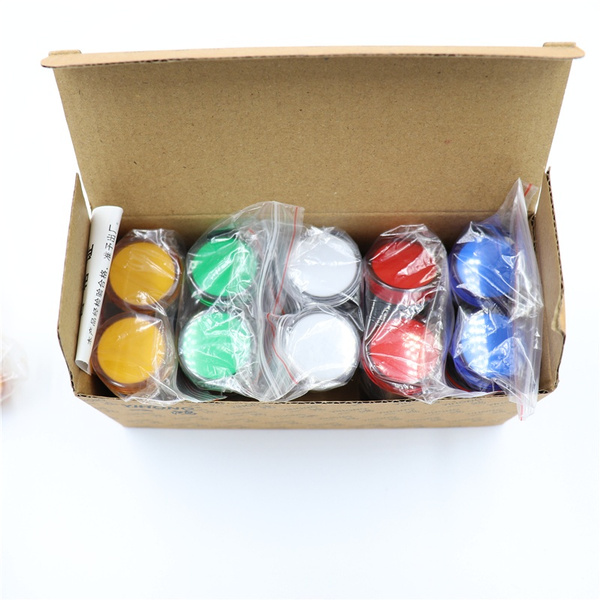 10pcs 22mm Panel Mount Signal Power Indicator Light Pilot Lamp AC DC ...