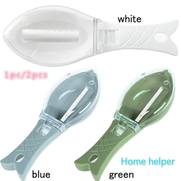 1PC/2pcs New Plastic Fish Scales Graters Scraper Fish Cleaning Scraping ...
