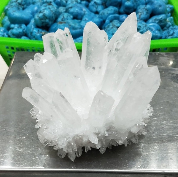 Natural White Quartz Crystal Cluster Clear Crystal Raw Stone Reiki ...