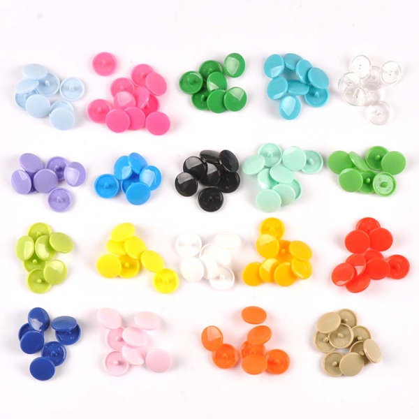 20 Sets Round Snaps Button For Baby Clothes Clips Fasteners Quilt Cover ...