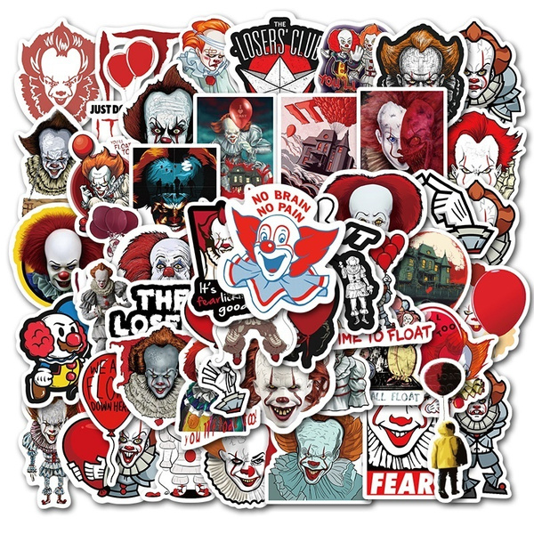 25/50/100 Pcs Stephen King's It Sticker Horror Pennywise Stickers For ...