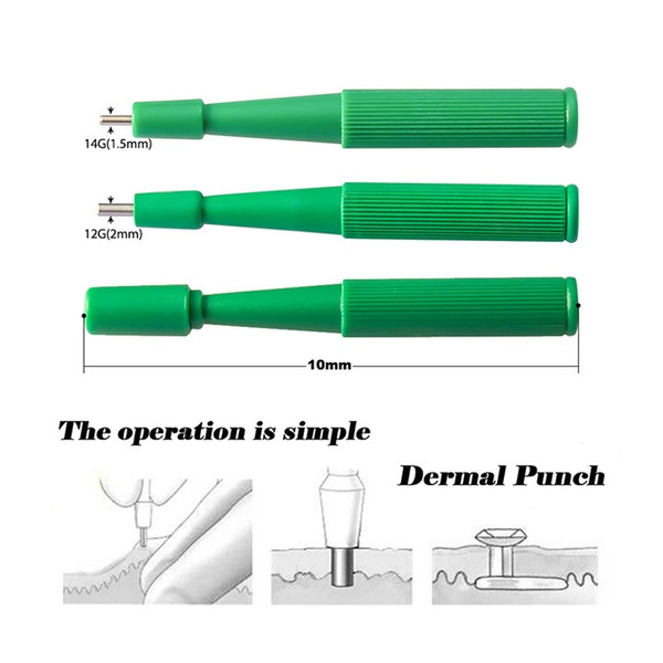 1PC Disposable Professional Biopsy Dermal Puncher For Skin Piercing ...