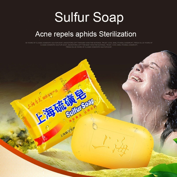 1/2/5/10Pcs Shanghai Sulfur Soap 4 Skin Conditions Acne Psoriasis ...