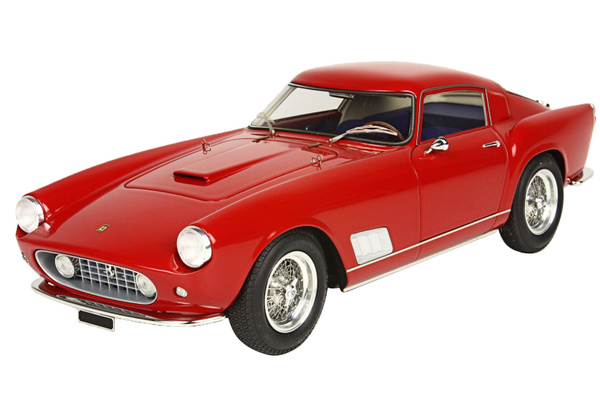 1958 Ferrari 250 TDF Faro Diritto Red with DISPLAY CASE Limited Edition ...