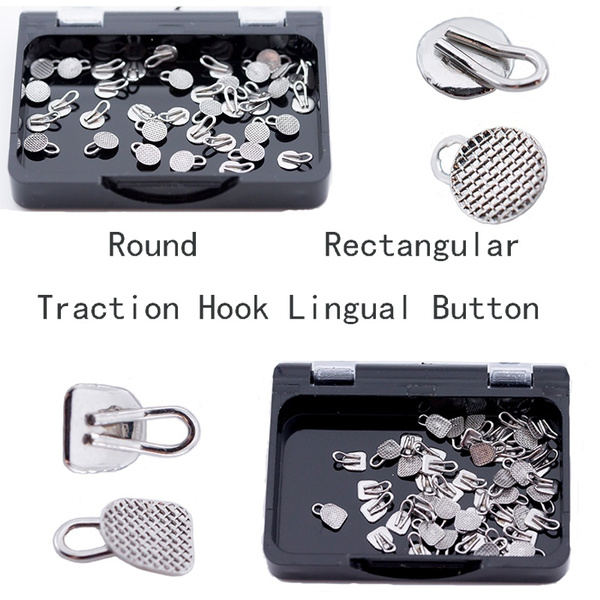 Dental Orthodontic Traction Hook Lingual Button Round Bondable Base | Wish