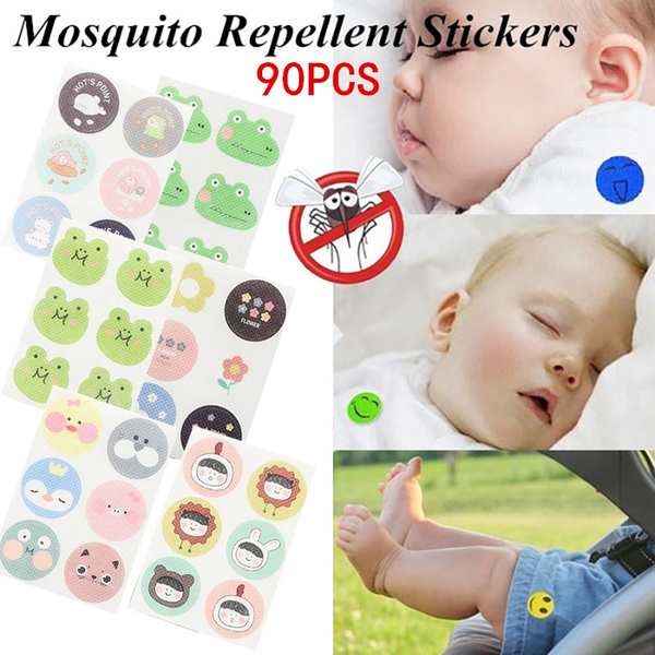 90PCS Cartoon Insect Mosquito Repellent Stickers Patches Mosquito ...