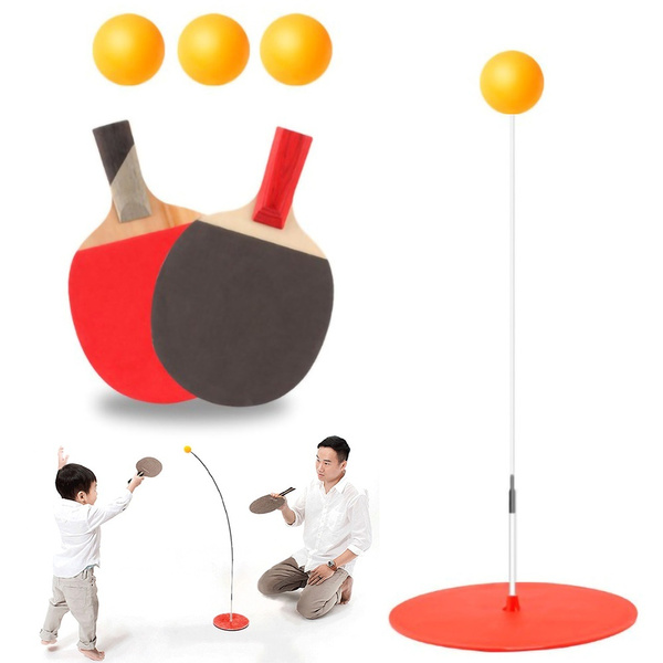 Portable Table Tennis Trainer Soft Shaft Training Machine Elasticity ...