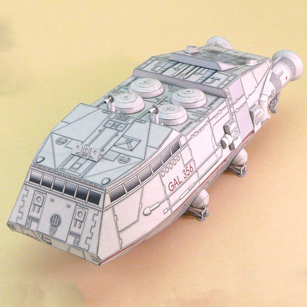 1:120 Scale Battlestar Galactica Colonial Shuttle DIY Handcraft Paper ...