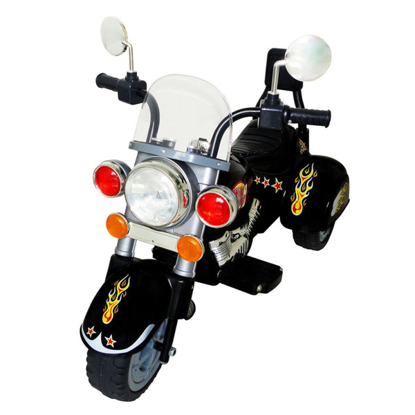 Children's motorcycle chopper 2.5 km / h battery black Kinder Motorrad ...
