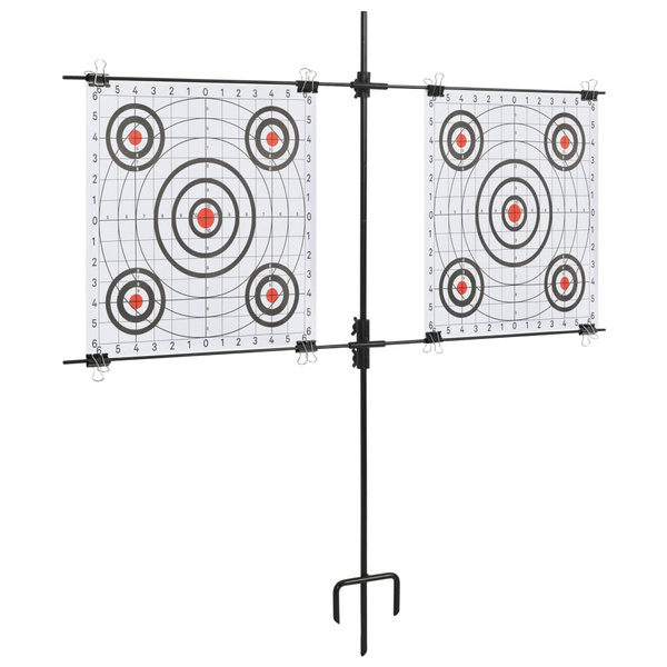 Target Paper Stand with Shooting Papers 78x76 cm Steel ...