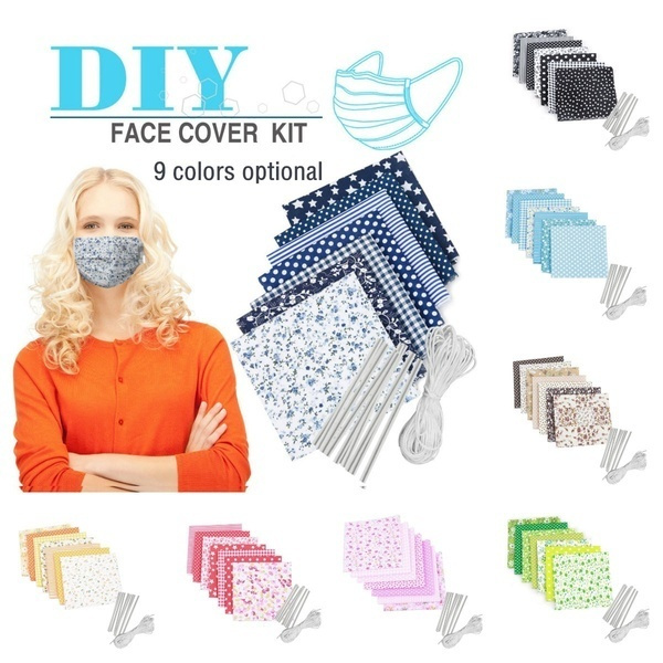 7PCS DIY Homemade Artistic Mask Elasticity Knit Elastic Band DIY Sewing ...