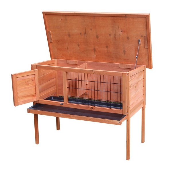 36" Single Deck Waterproof Wooden Chicken Coop Hen House Pet Animal ...
