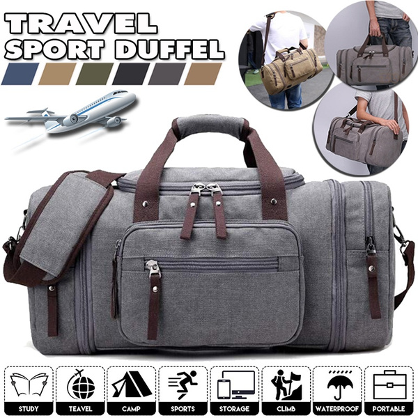 Advanced Chunky Canvas Multipurpose Men Large Canvas Travel Gym Duffle ...