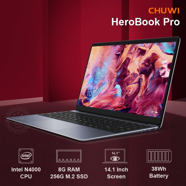 New Upgrade HeroBook Pro CHUWI 14.1-inch IPS Screen 8GB LPDDR4+256GB ...