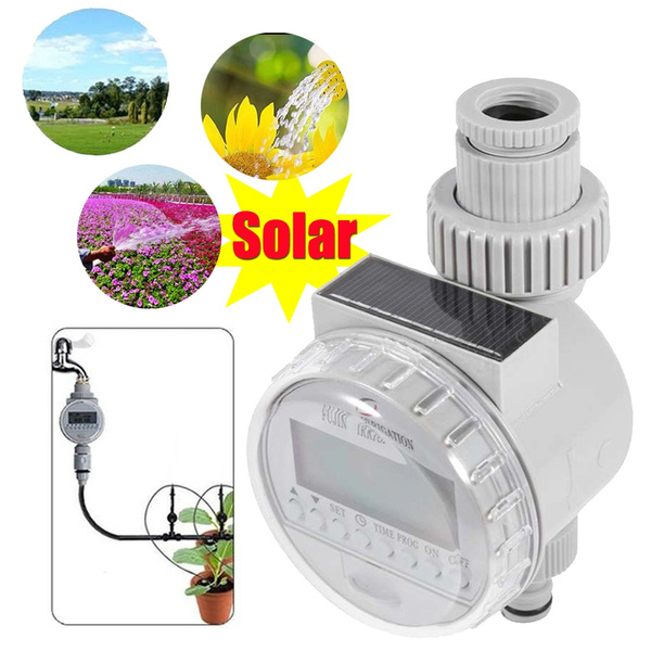 Solar Digital LCD Auto Watering Timer IP68 Waterproof Water saving ...