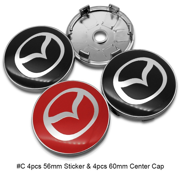 4pcs 8pcs 56mm 60mm Car Logo Wheel Center Hub Cap Car Emblem Sticker ...