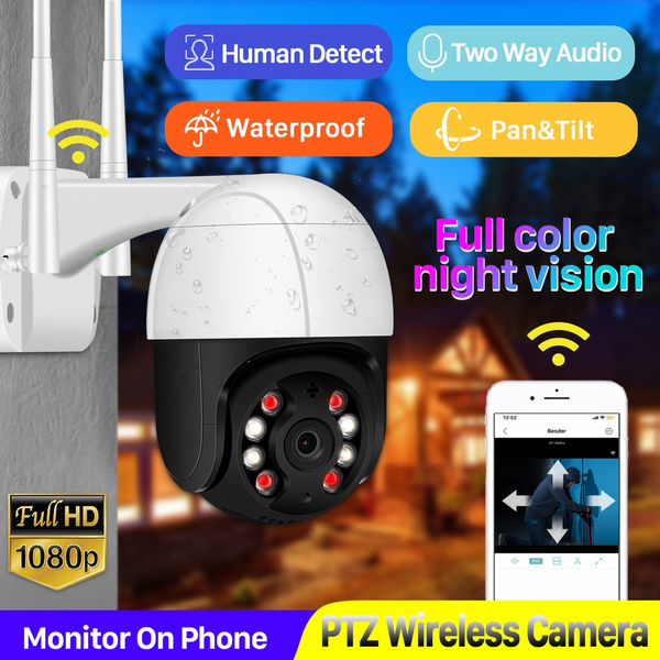 2020 Flagship HD 1080P/5MP Colorful Night Vision Wireless PTZ Outdoor ...