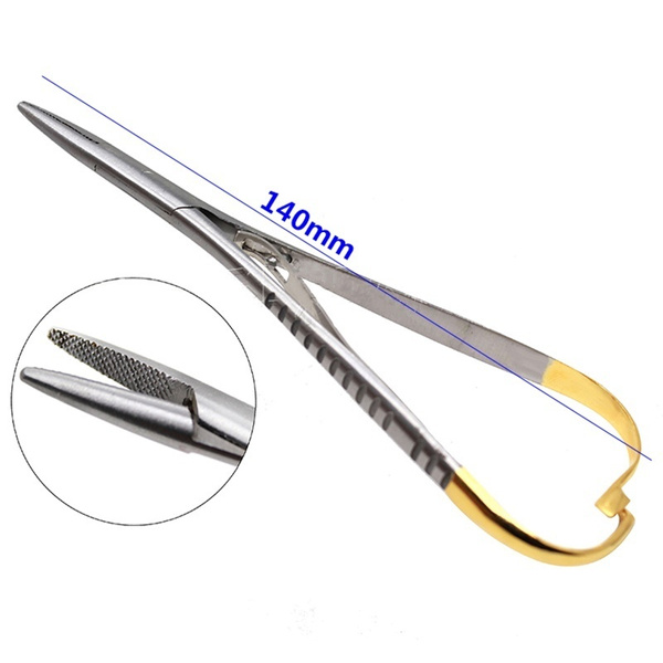 1pcs Dental Mathieu Needle Holder Pliers Stainless Steel 14cm Forceps ...