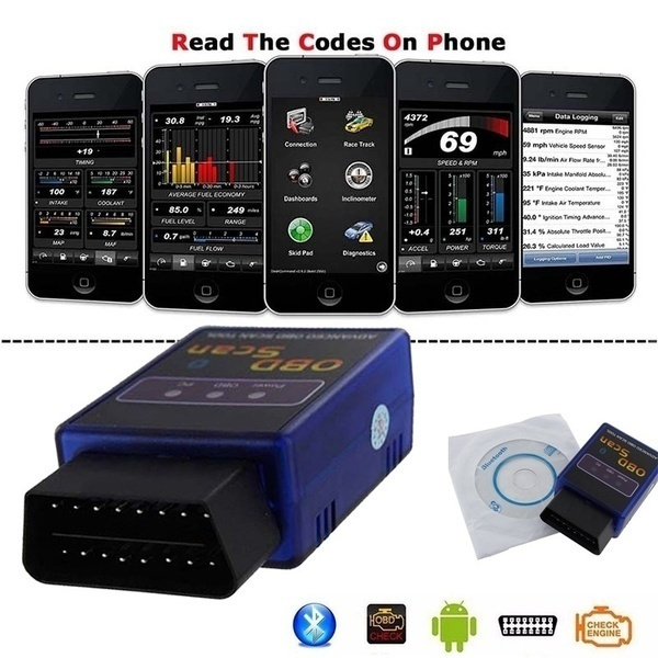 ELM327 OBD2 OBDII Car Diagnostic Bluetooth Scanner Torque Auto Scan for ...