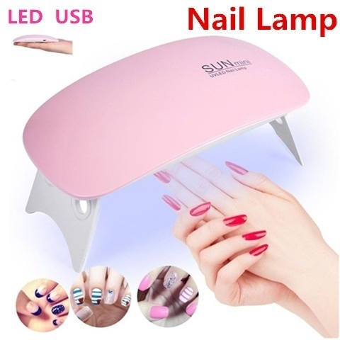 [ 6W ,UV/Sunlight,LCD,USB ] 2 Colors 6W UV LED Mini USB Nail Lamp Nail ...