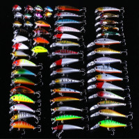30/43/56PCS Mixed Models Fishing Lures Set Minnow Lure Crank Baits ...