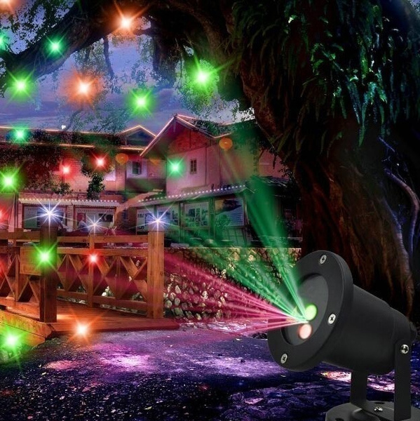 Home Atmospere Red and Green Firefly Laser Light Sparkling Star ...