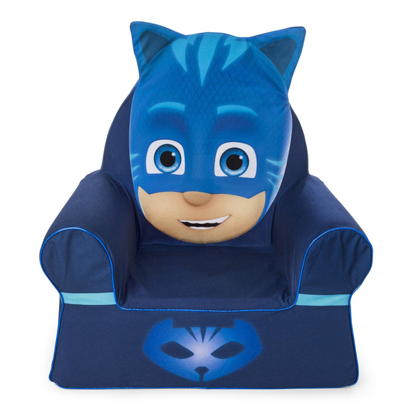Marshmallow Furniture Comfortable Foam Toddler Kid's Chair, Blue PJ ...