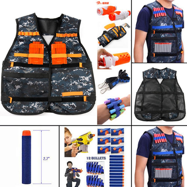 Tactical Vest with Storage Pockets Toys Accessories for Nerf N-Strike ...