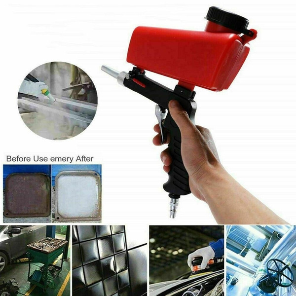 Portable Media Spot Sand Blaster Gun Hand Held Air Gravity Feed ...