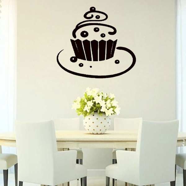 Sweet Pie Food Wall Decals Cake Home decor Kitchen Cafe Wall Sticker ...