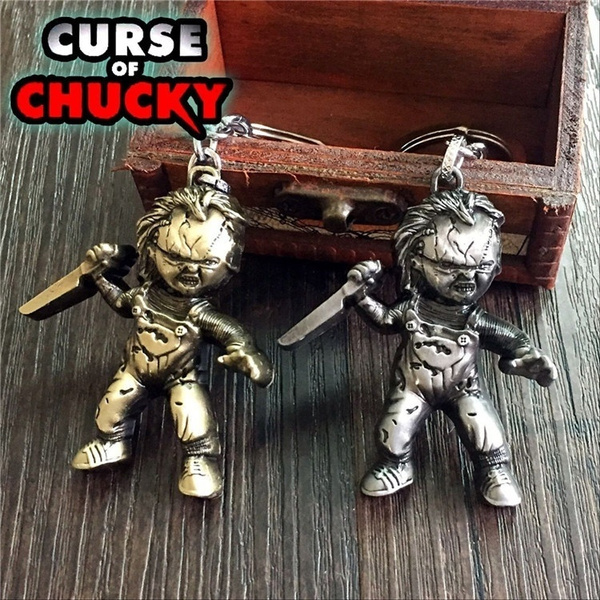 New Classic Movie Bride of Chucky Keychain 3D Killer doll Cosplay Metal ...