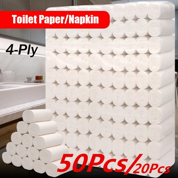 Toilet Paper Toilet Roll Tissue 4 Ply White Roll Pack Paper Towels ...