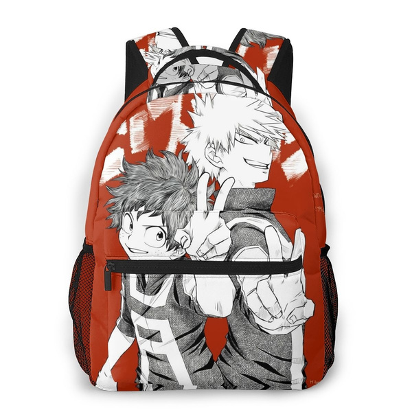 My Hero Academia Katsuki Bakugo Deku Outdoor Backpack Travel School ...