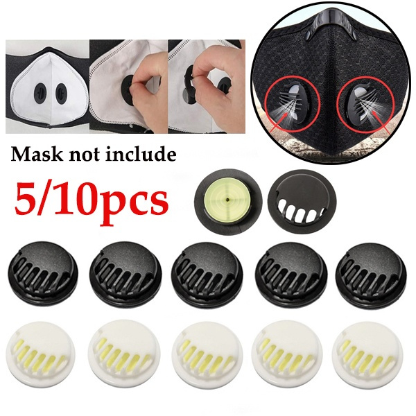 5/10PCS Replaceable Out Sports Face Mouth Filter Air Breathing Valve ...