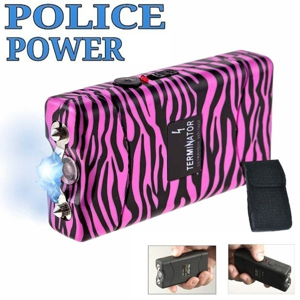 Women Electric Shock Outdoor Electric Shocker Flashlight Self-Defense ...