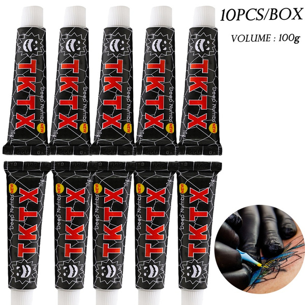 5PCS/10PCS Black TKTX Numbing Cream Topical Anesthetic | Maximum ...