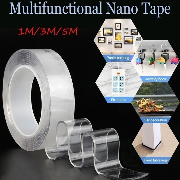 New Multifunctional Double-Sided Adhesive Nano Tape Traceless Washable ...