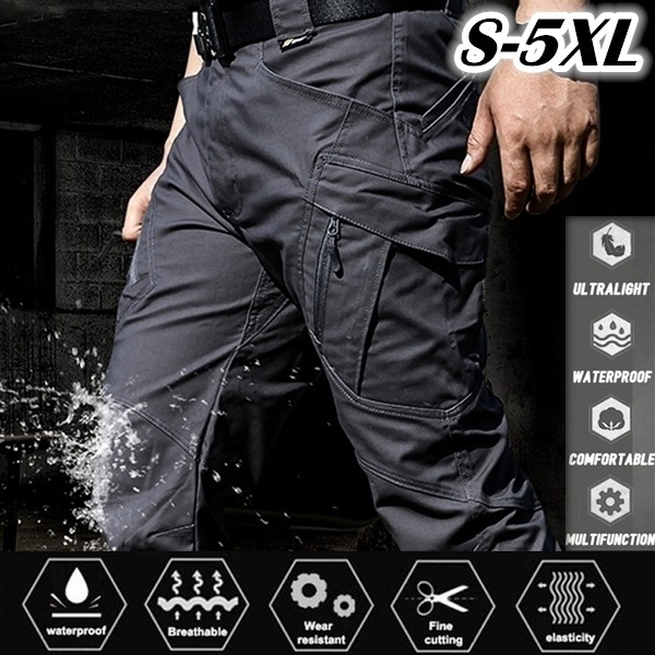 Men's Outdoor Sports Trekking Work Pants Tactical Military Sweatpants ...