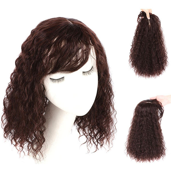 Corn Beard Intermediate Hair Topper Hand-made Toupee with Bangs for ...
