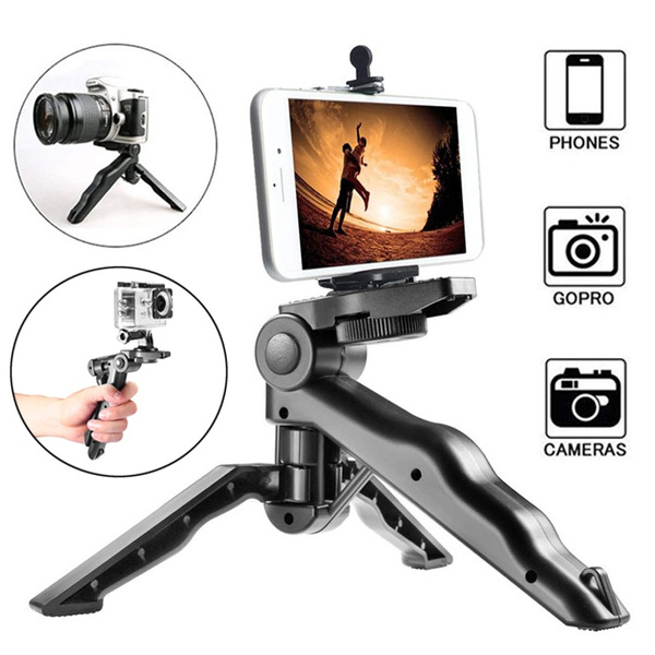 2 In 1 Portable Folding Mobile Phone Camera Holder Stand Camera Tripod ...