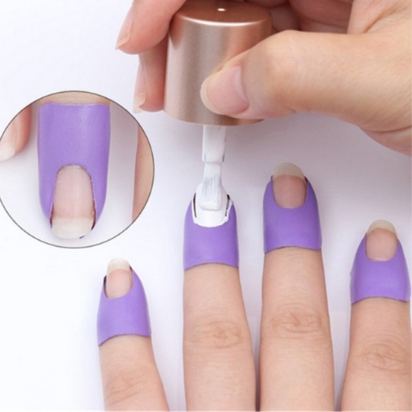U-Shaped Nail Art Painting Practical Stickers Nail Polish Anti Overflow ...